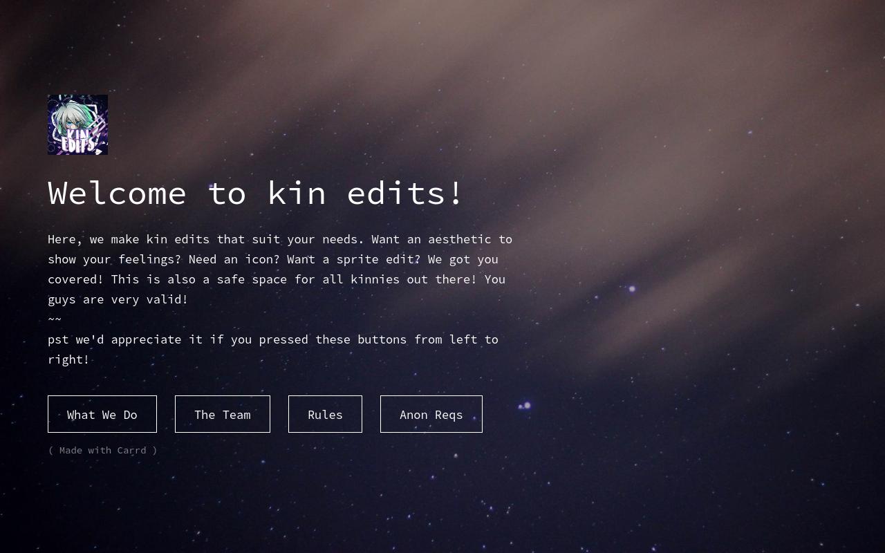 Welcome! [kinniedits.carrd.co]